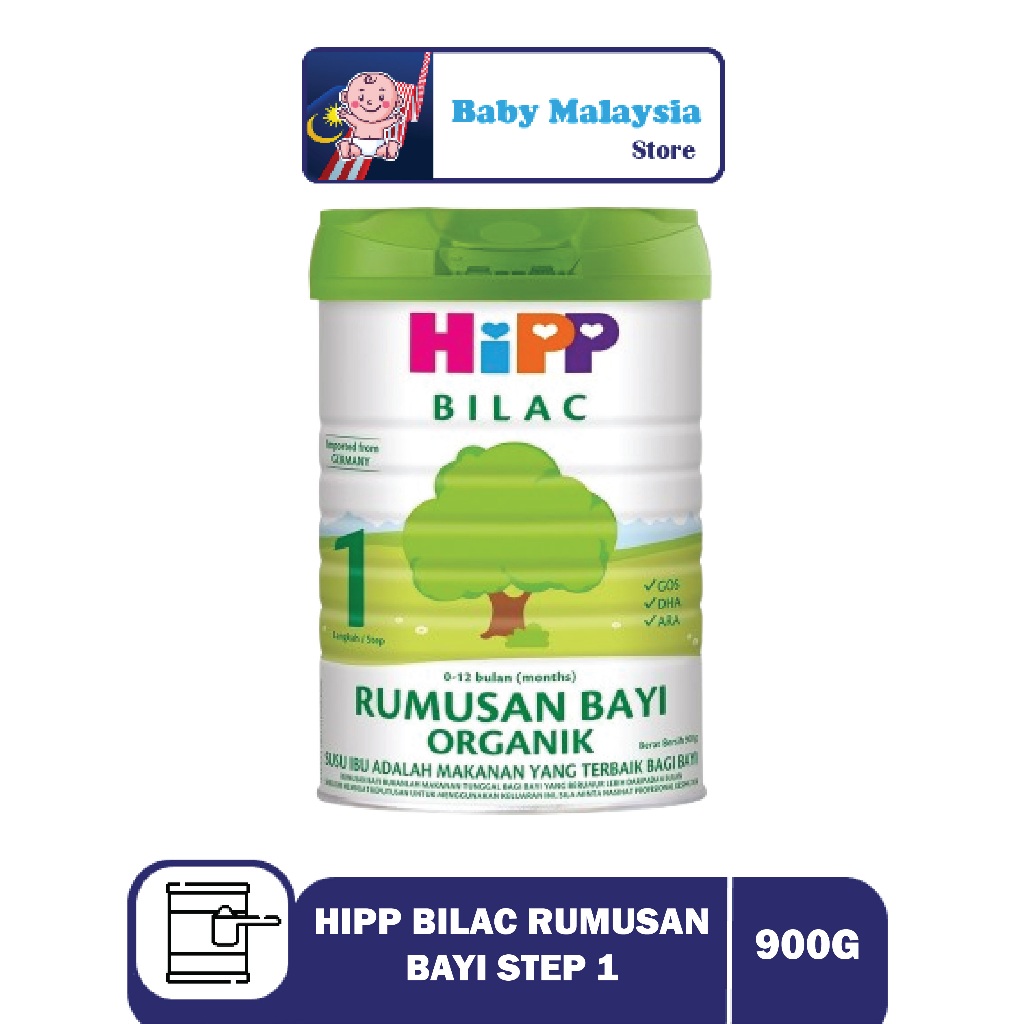 HIPP BILAC RUMUSAN BAYI ORGANIK STEP 1 (0-12 MTH) 900G | Shopee Malaysia
