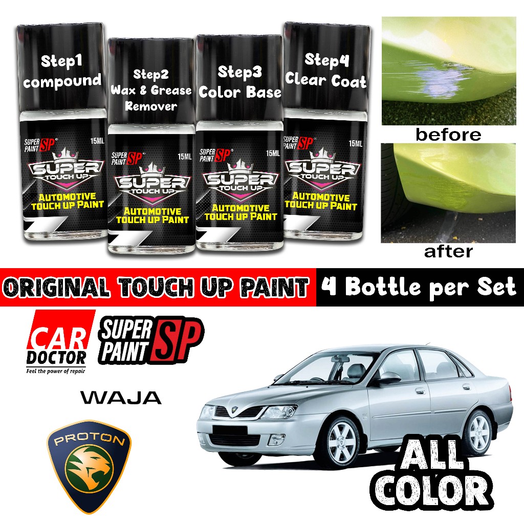 Proton Waja 🚗 Original Touch Up Paint Combo Set for DIY Scratch Removal ...