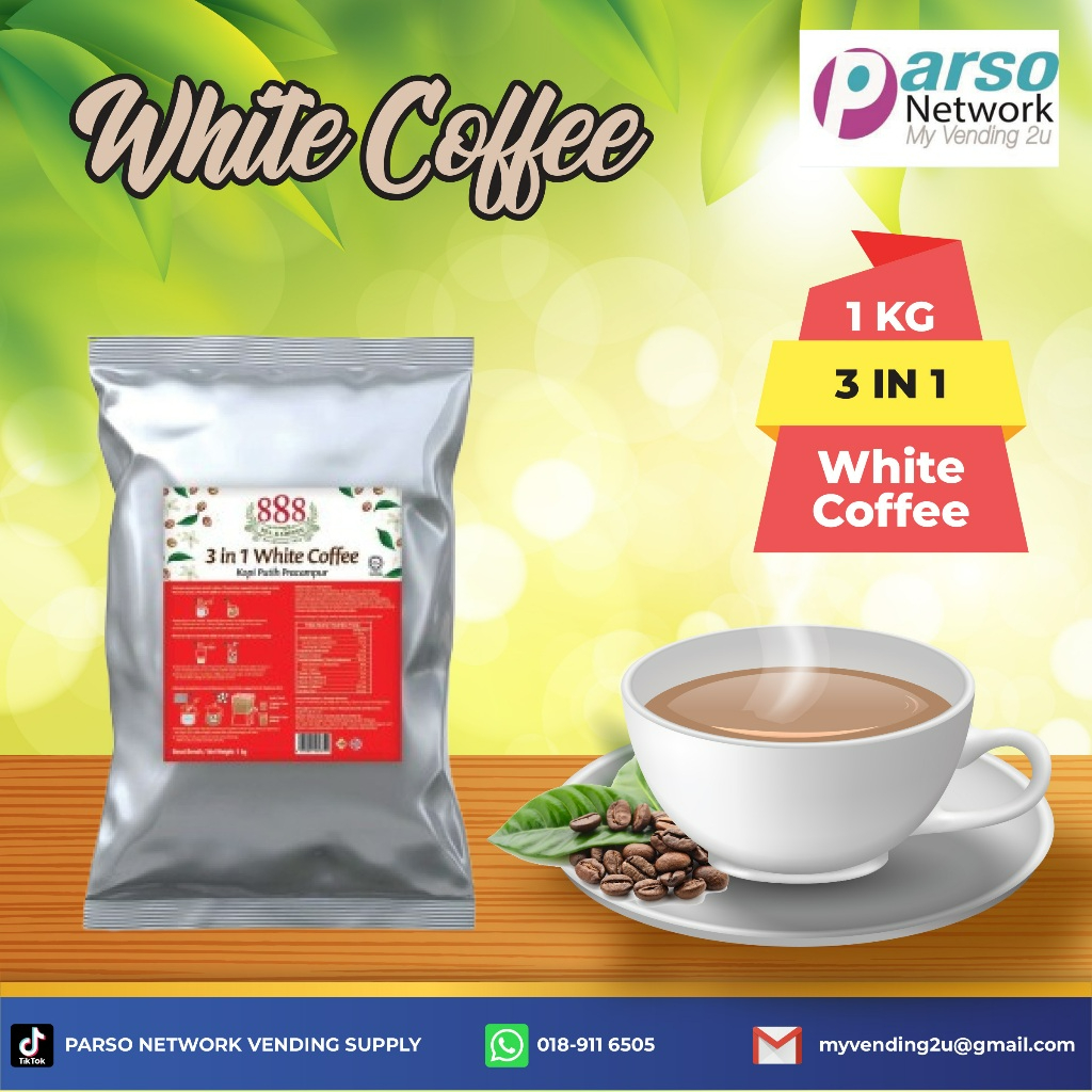 888 WHITE COFFEE Powder Premix (1kg) | Shopee Malaysia