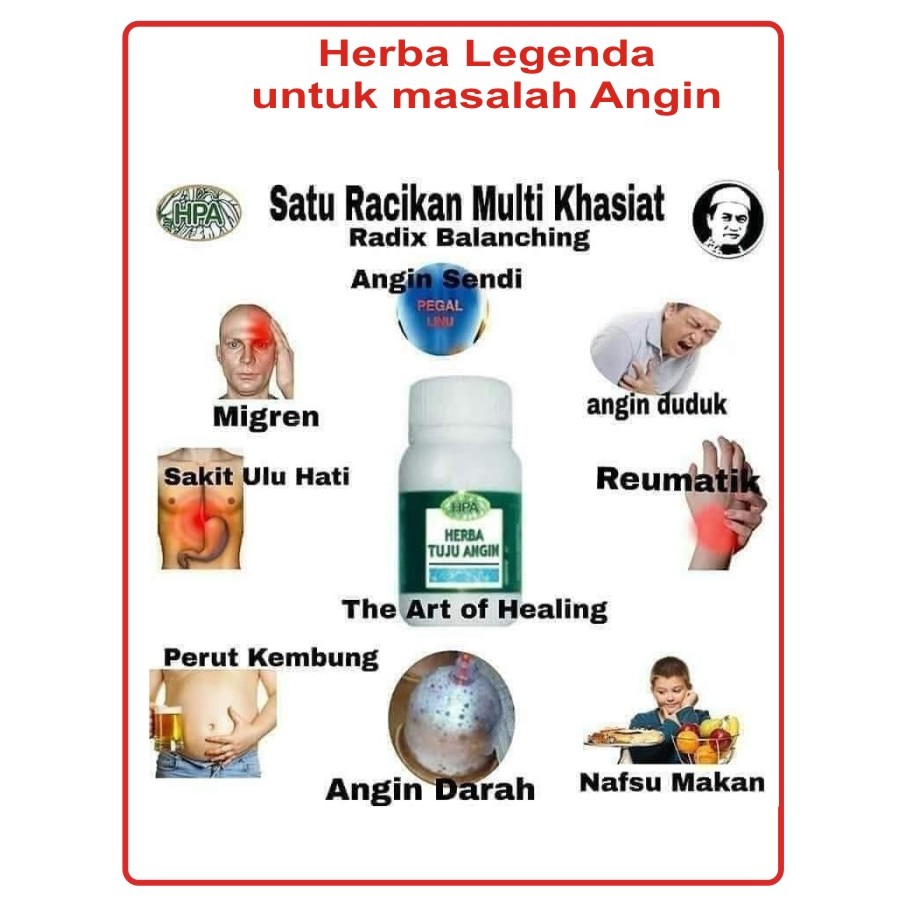 Herba Tuju Angin HPA 💊Untuk Migrain😵, Stress😞, Gastrik dan Kurangkan ...