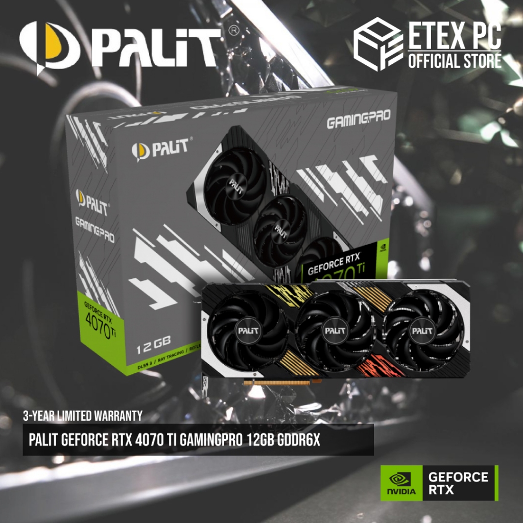PALIT GeForce RTX 4070 Ti GamingPro 12GB GDDR6X # NED407T019K9-1043A ...