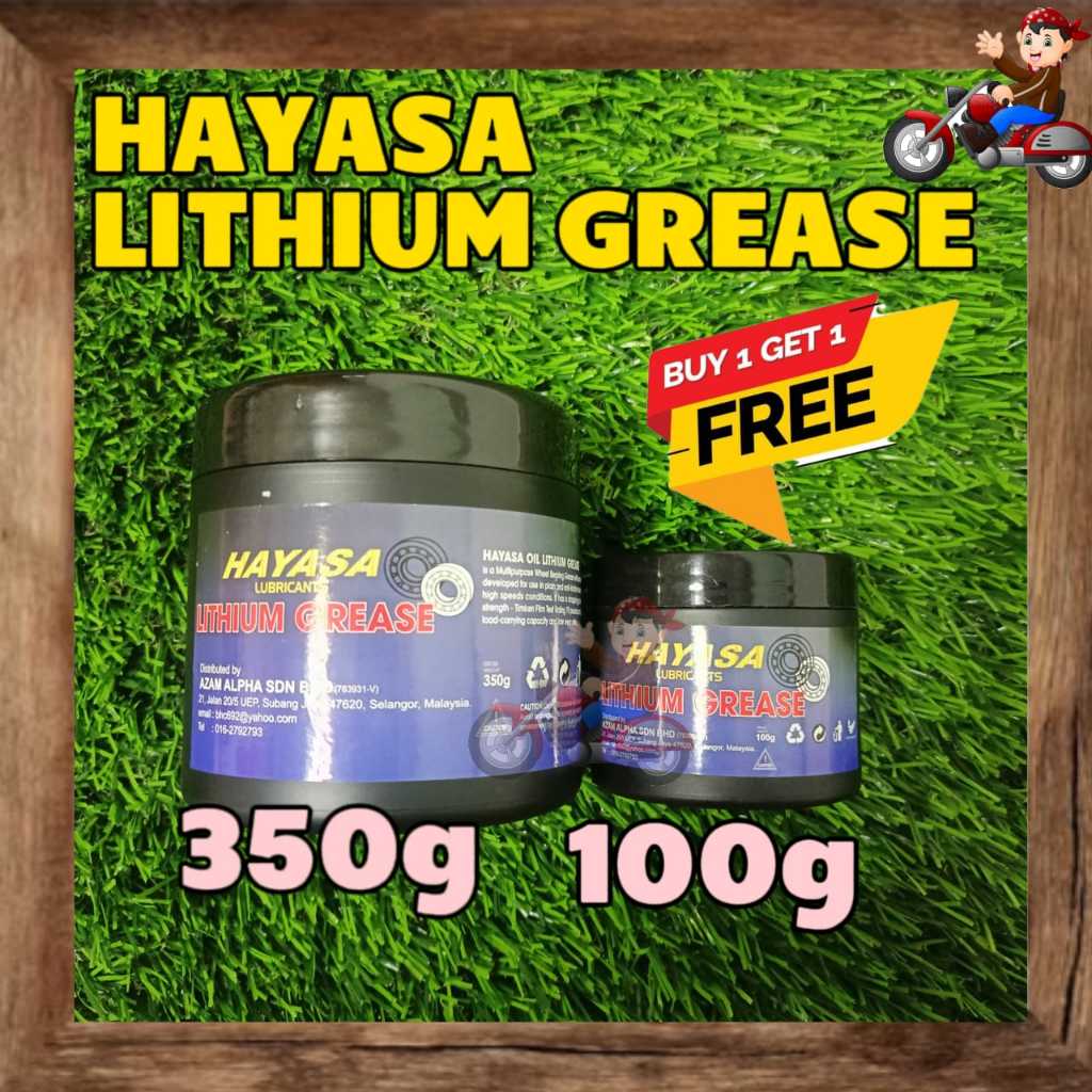 READY STOCK !! WHEEL BEARING GREASE LITHIUM GREASE HAYASA 350g 100g FOR ...