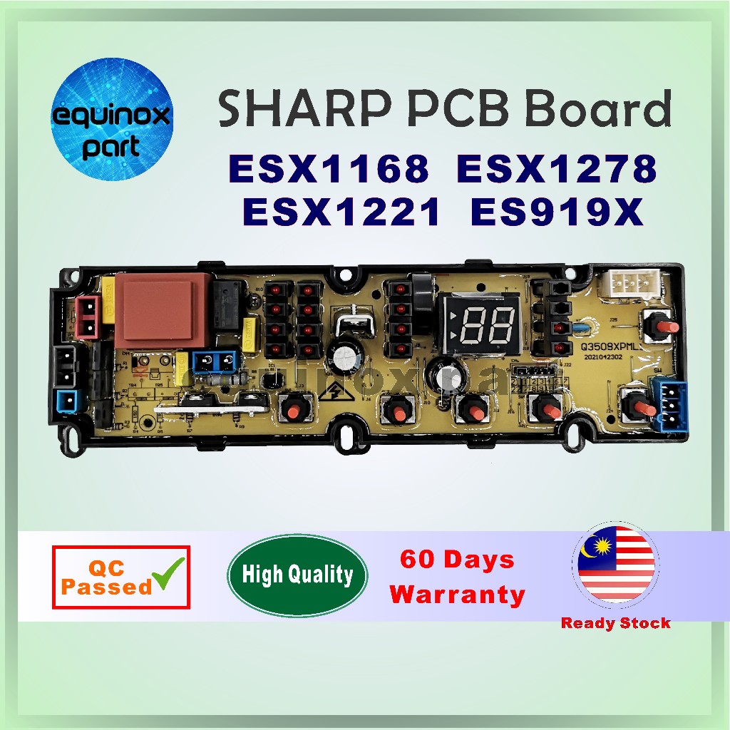 Sharp ESX1168 ESX1278 ESX1221 ES919X Washing Machine PCB Board | Shopee ...
