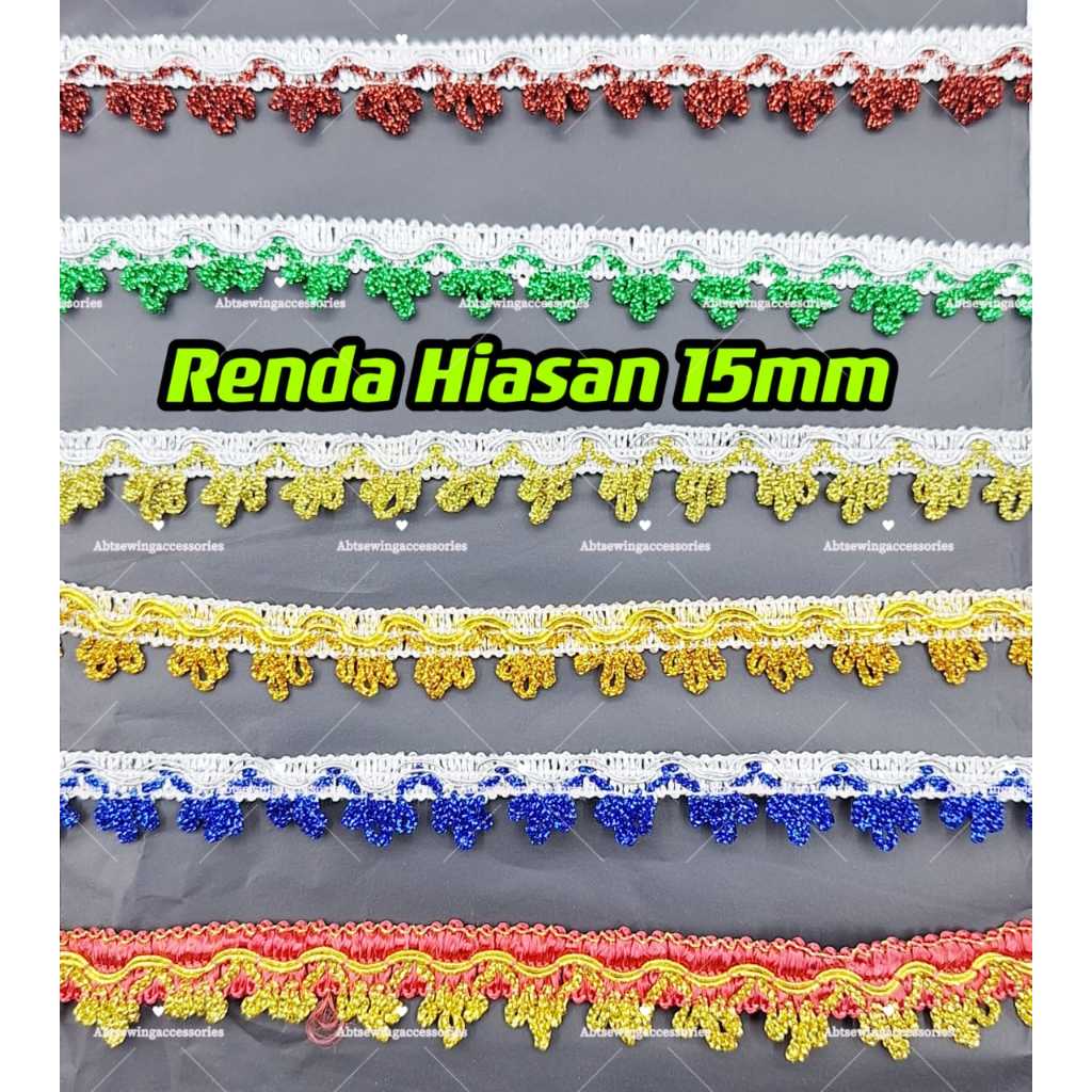 1 Meter Renda Hiasa/Renda Langsir/Haisan Dulang/Indian Lace/Decoration ...