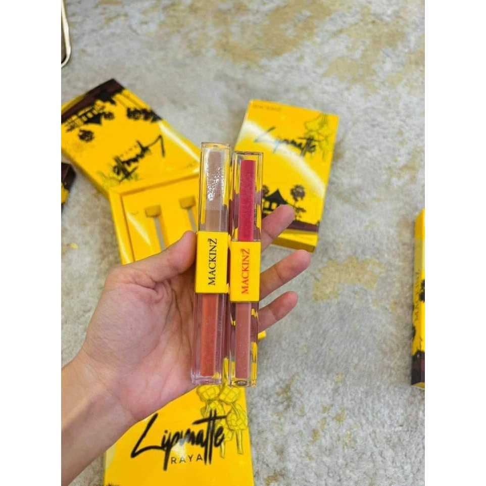 MACKINZ LIPMATTE RAYA 4 COLOR IN 1 BOX | Shopee Malaysia