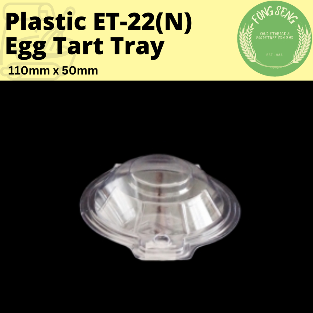 Plastic Fruit/Egg Tart Tray ET-22(N) 100pcs - 110mm x 50mm | Shopee ...