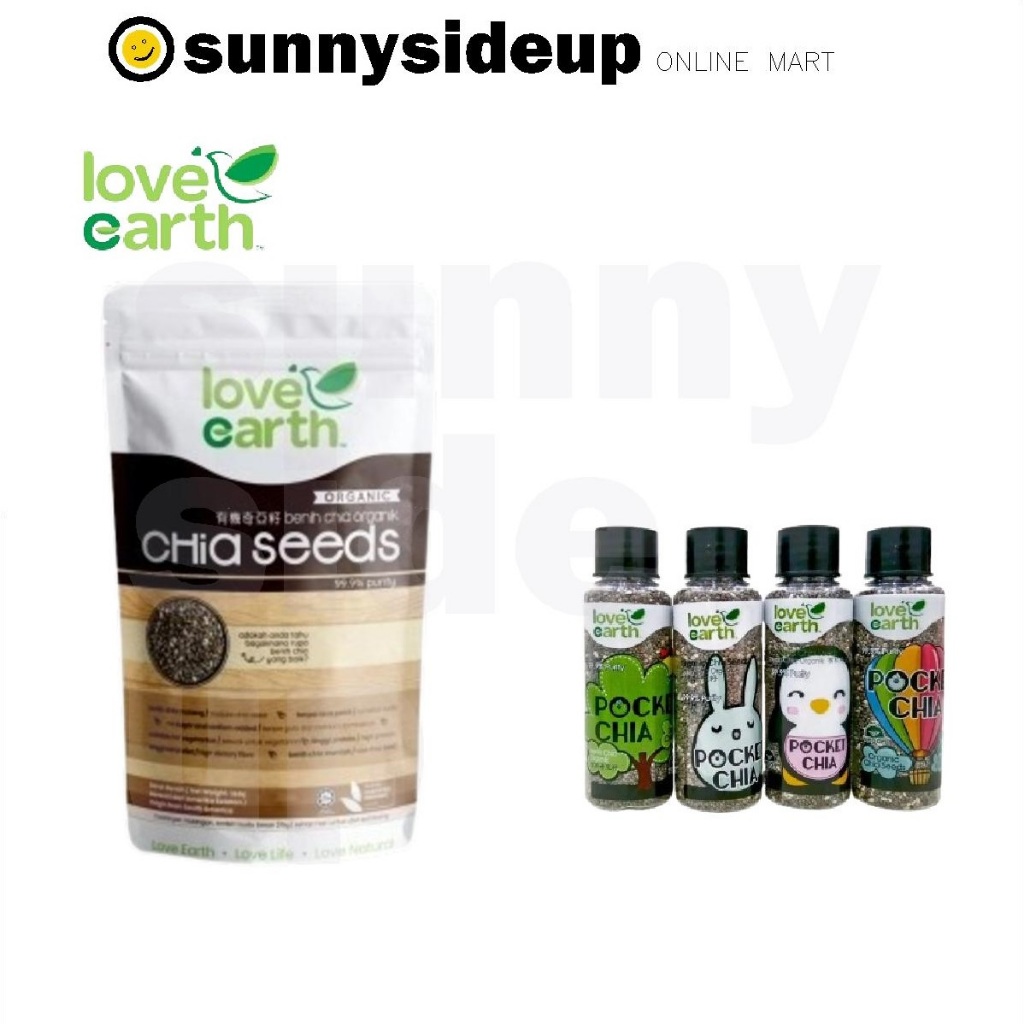 Love Earth Organic Chia Seed 168g | Pocket Exp : Y2027 | Shopee Malaysia