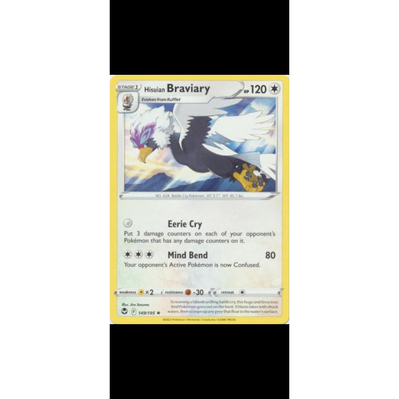 Pokemon TCG Braviary silver tempest | Shopee Malaysia