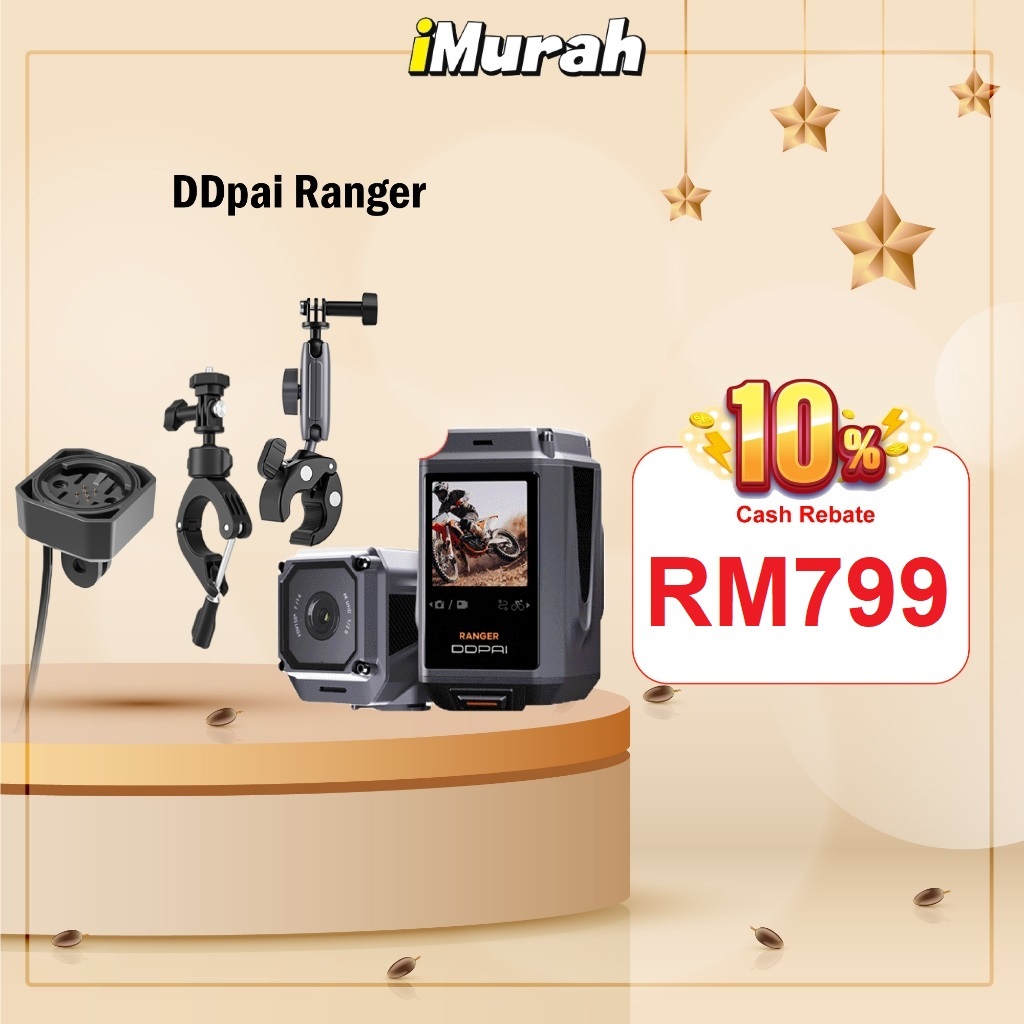 DDpai Ranger Riding Camera [Riding Data + 4K Video | Built In 128GB ...