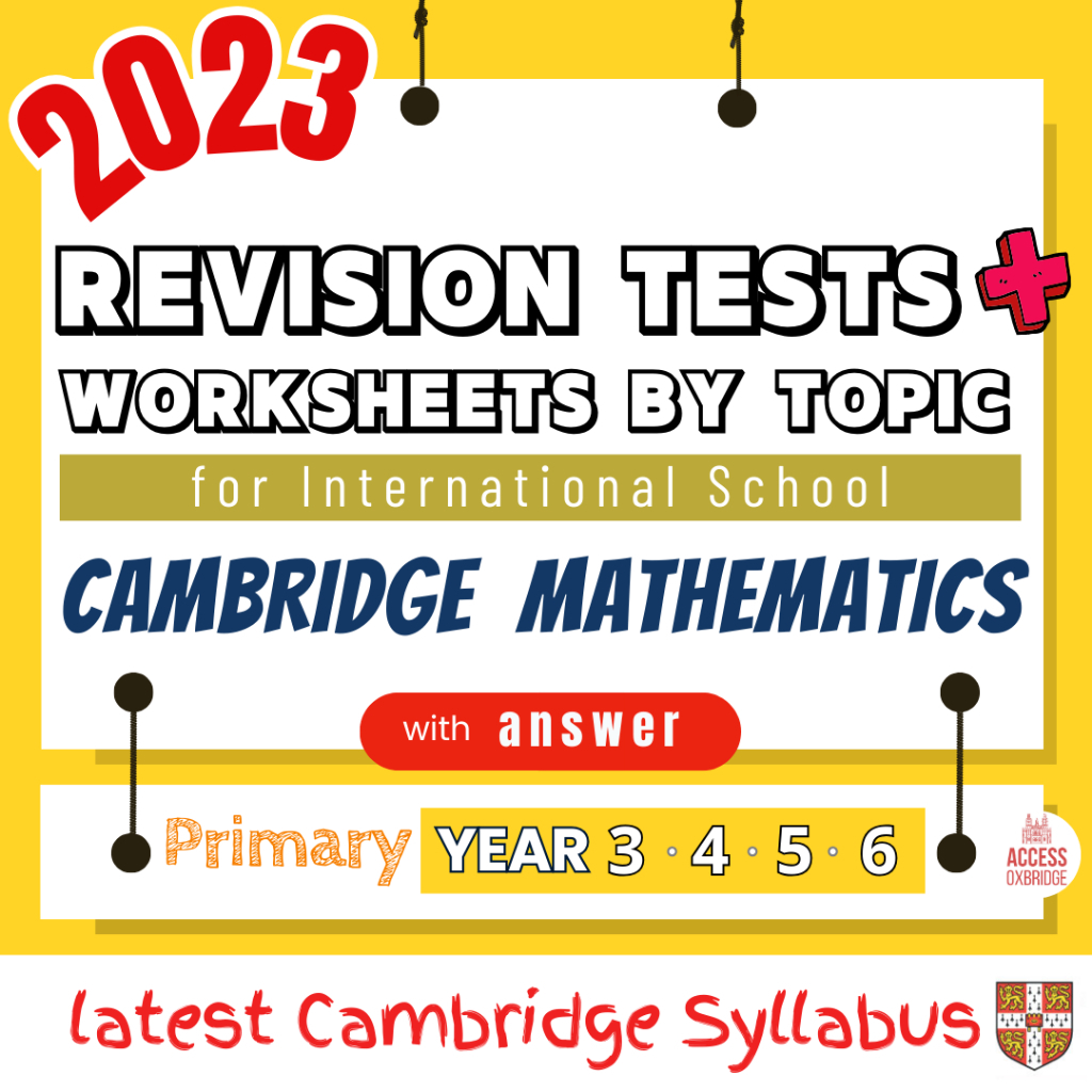 P17 Latest Syllabus New Cambridge Primary Math Tests + Math Worksheets ...
