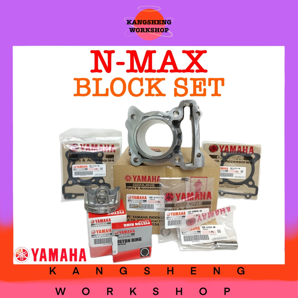 YAMAHA N-MAX BLOCK SET (ORIGINAL) (2DP-WE13E-00-0M) - CYLINDER KIT ...