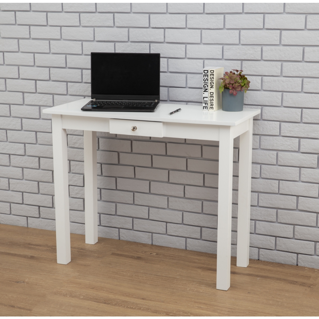 Furniture Direct NANCY 90cm Solid wood 1 Drawer Console Table meja tepi ...