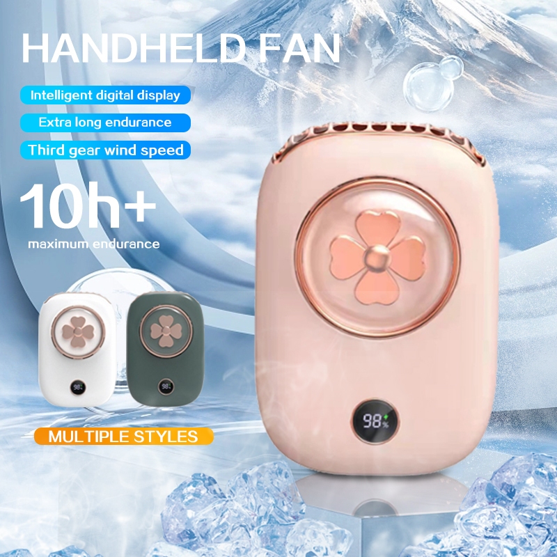 Mini Portable Hanging Neck Fan USB Rechargeable Cooling Bladeless Fan ...