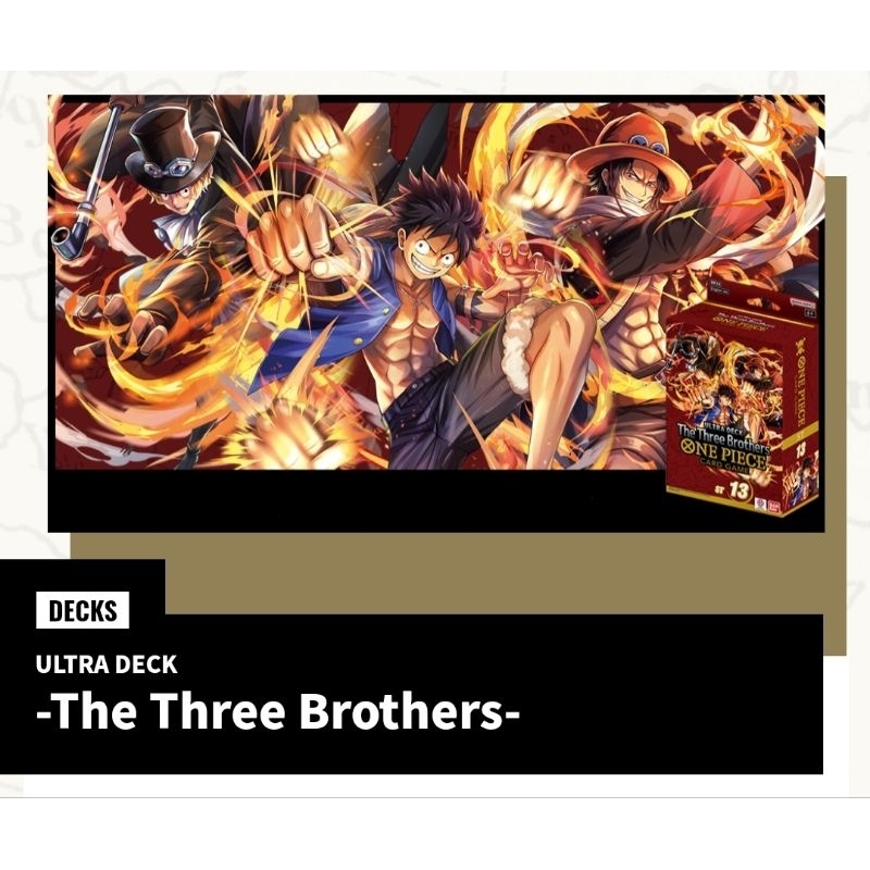 ST13 The Three Brothers Ultra Deck Card One Piece | Shopee Malaysia