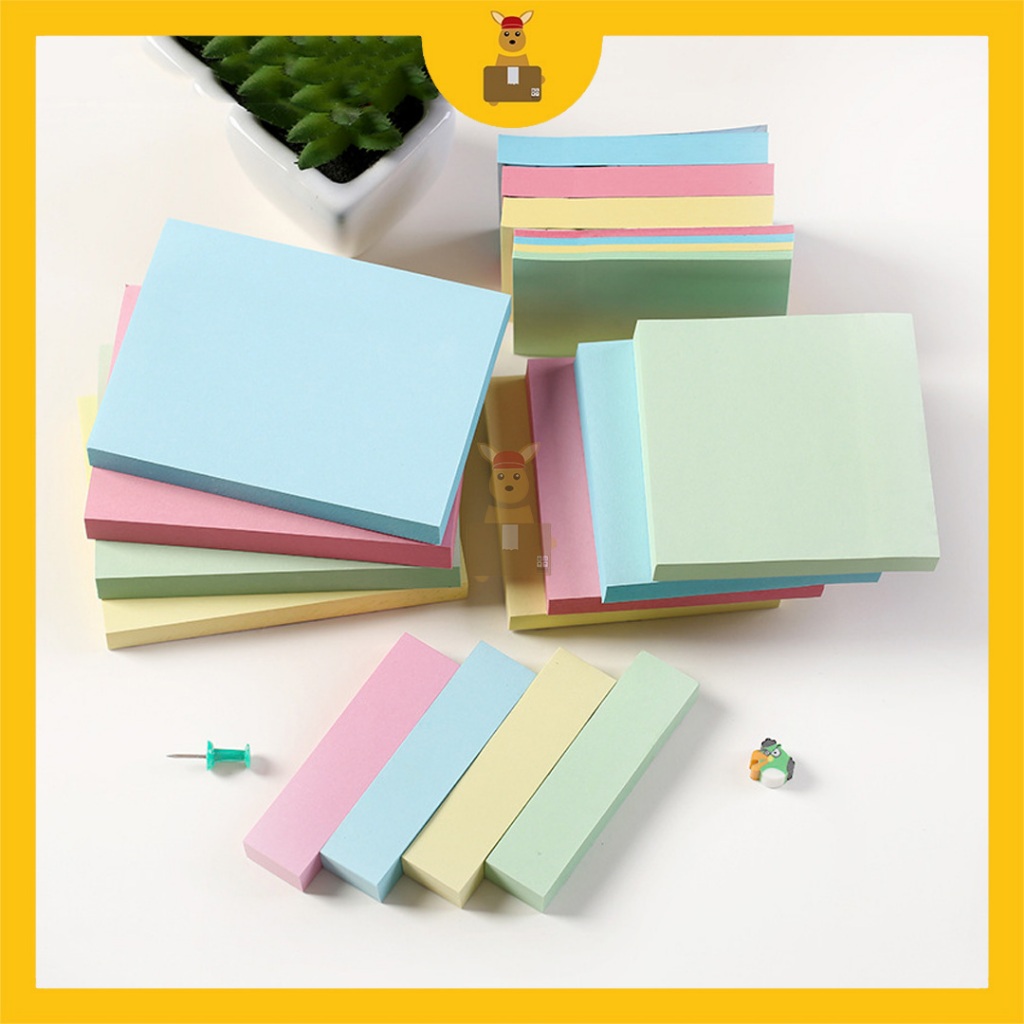 100 Sheets Colorful Square Sticky Note Pad Memo Pad Sticky Paper ...