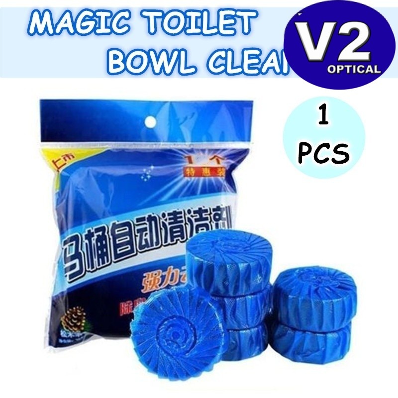 (1 Piece) Magic Auto Toilet Bowl Cleaner Blue Bubble Flush Bathroom ...