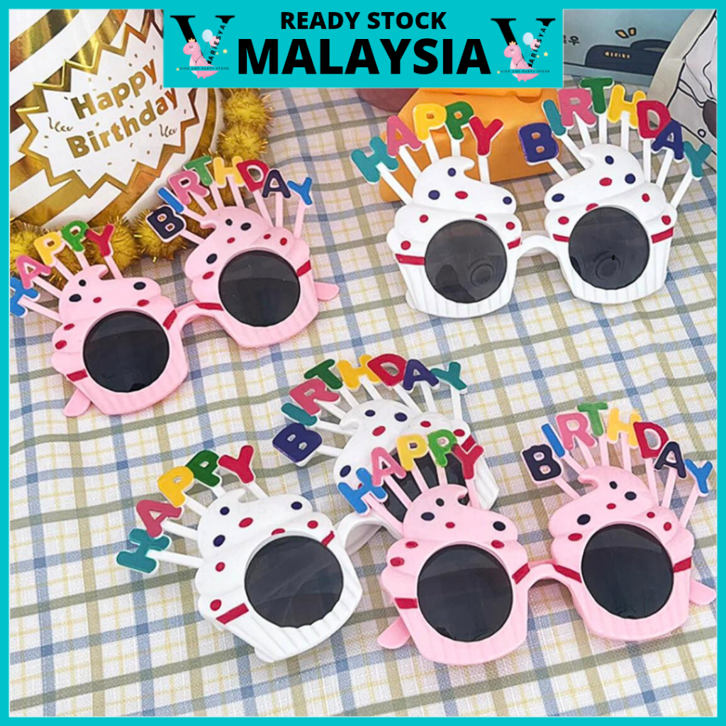Ready Stock Happy Birthday Spectacles/ Glasses/Cermin Mata/kids/adults ...