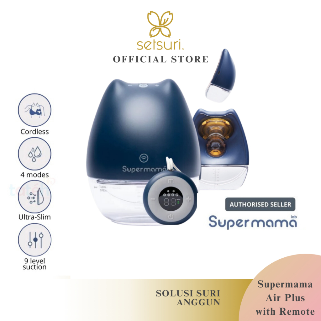 Supermama Air Plus Wearable Breast Pump with Remote (New Version) | Shopee Malaysia