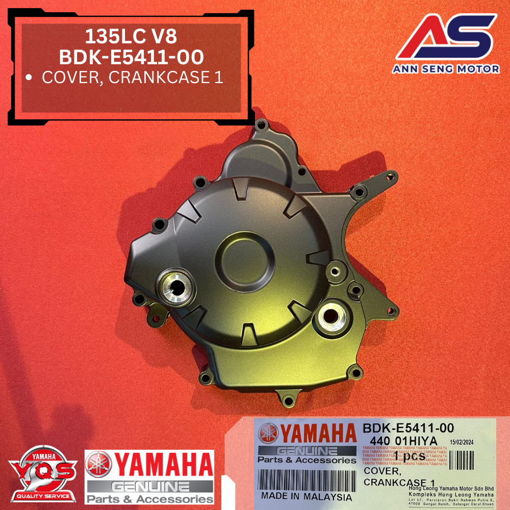 YAMAHA 135LC V8 COVER, CRANKCASE 1 ORIGINAL (BDK-E5411-00) | Shopee Malaysia