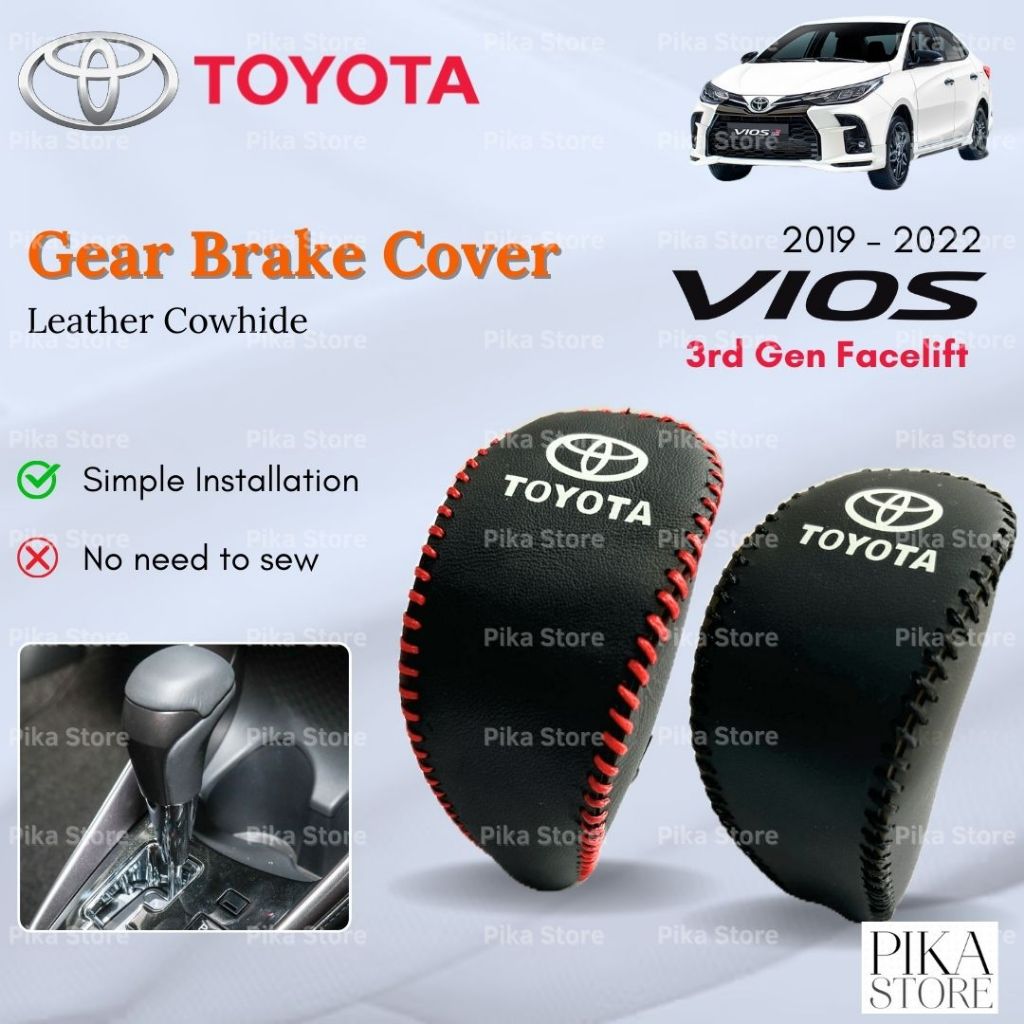 Toyota Vios 2019-2022 Gear Knob Cover Handbrake Cover Sarung Gear Vios ...