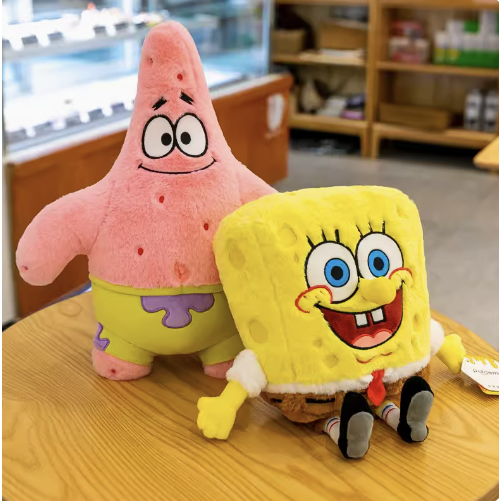 Genuine plush toys Patrick Star SpongeBob SquarePants doll press bed ...