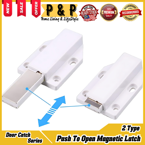 Magnetic Push Latches For Cabinet Solid ML-120 To Open Touch Heavy Duty ...