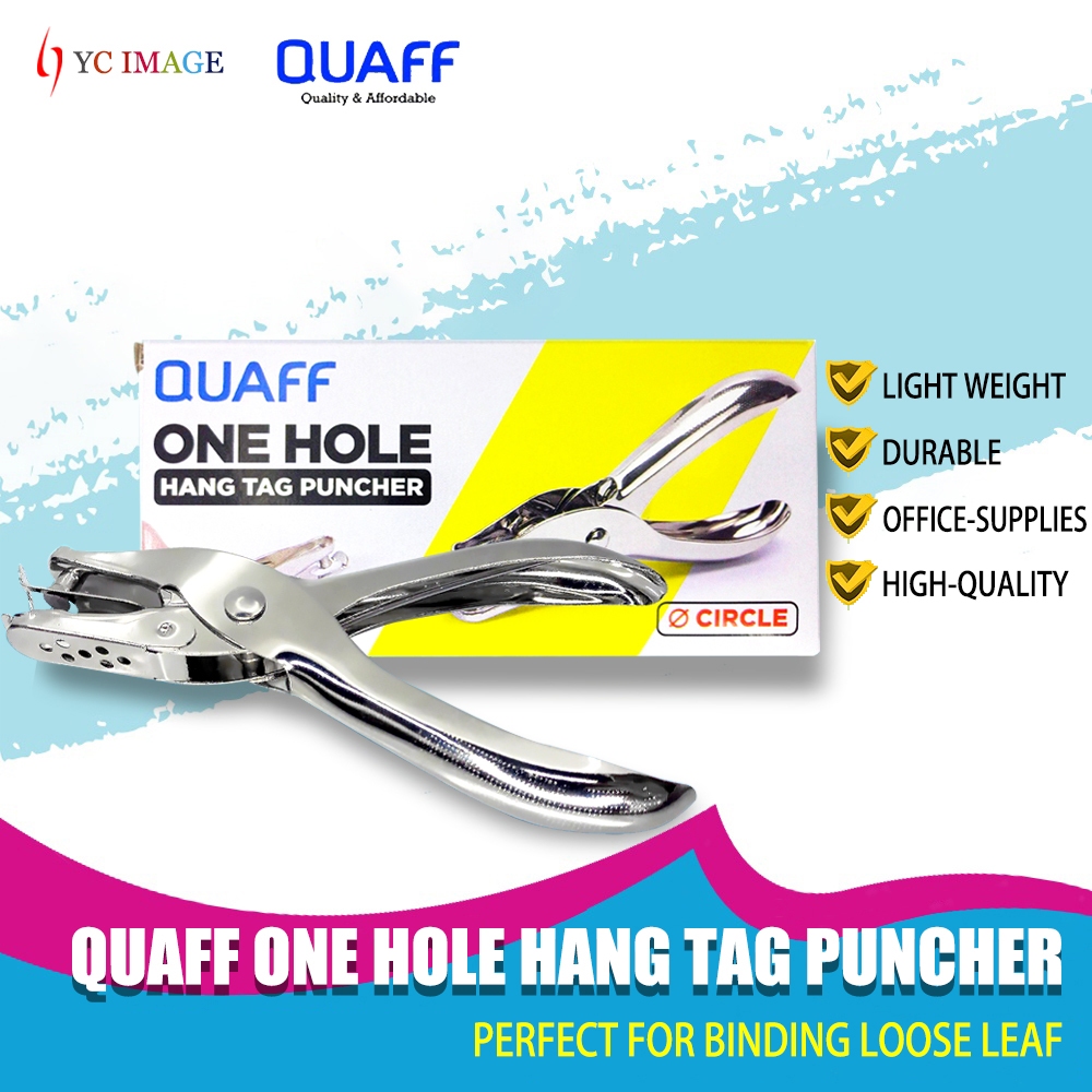 QUAFF One Hole Hang Tag Puncher 3mm / 6mm Ticket Puncher Circle Metal ...