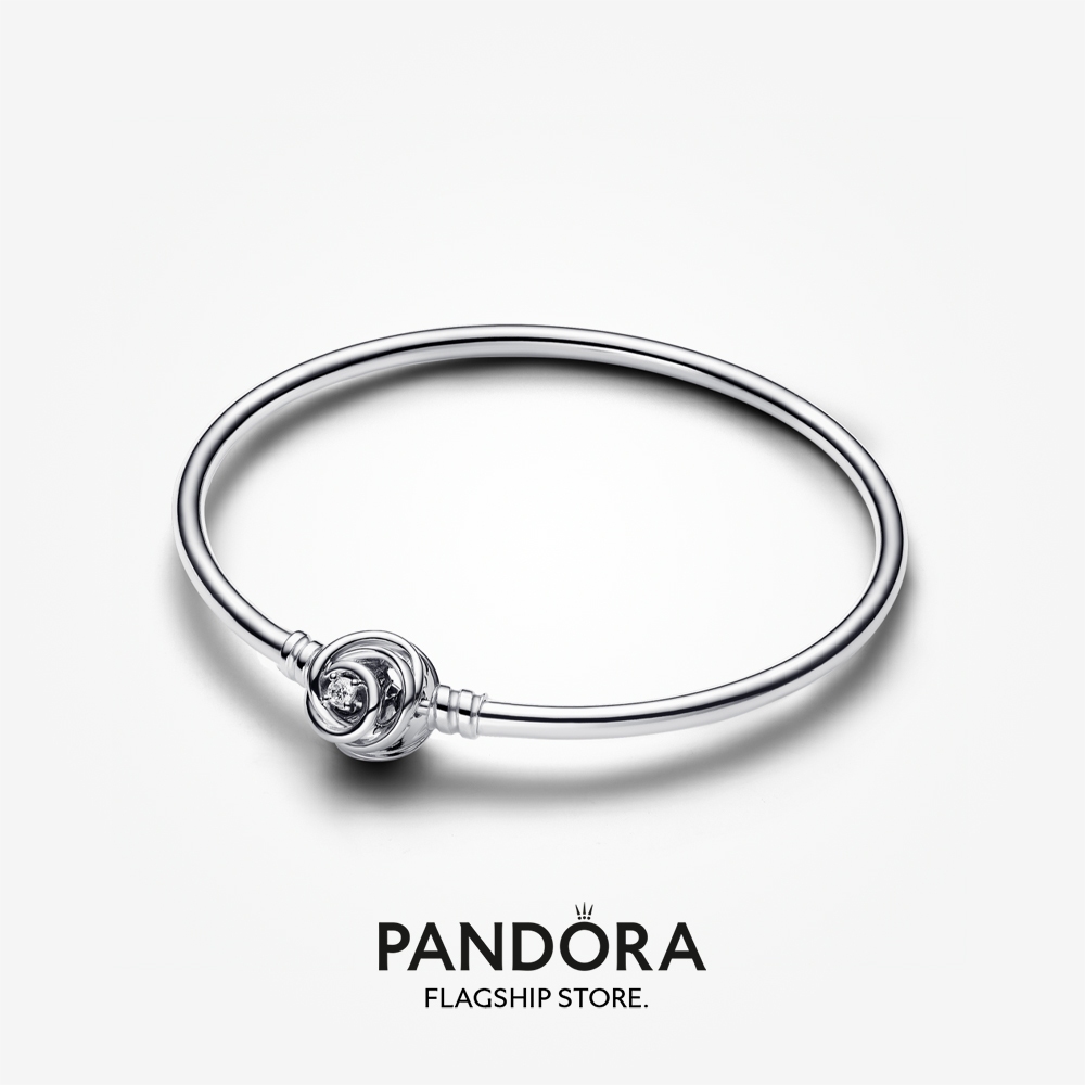 Pandora Moments Encircled Clasp Bangle (PWP - Not For Sale) | Shopee ...