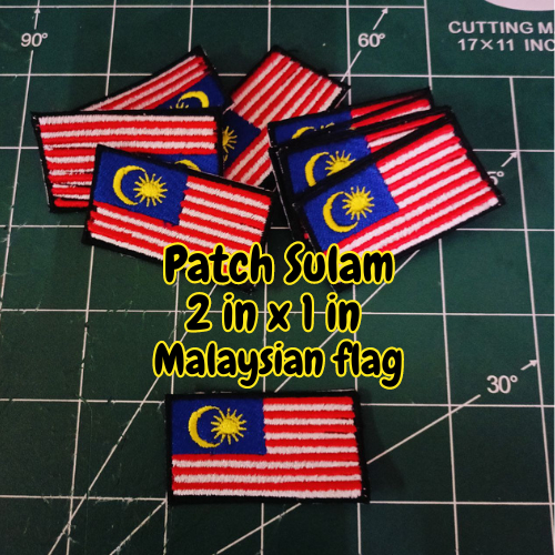PATCH SULAM BENDERA MALAYSIA 2 INCI X 1 INCI SEW ONLY ACCESORIES ...