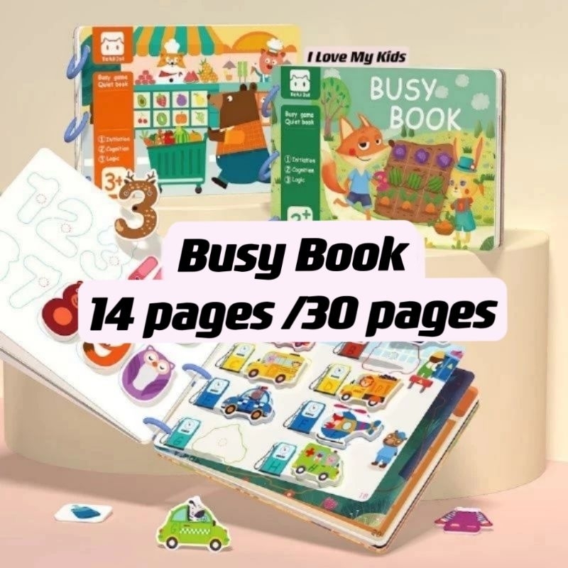 30pages Baby Early Learning Busy Book Quiet Book Activity Book ...