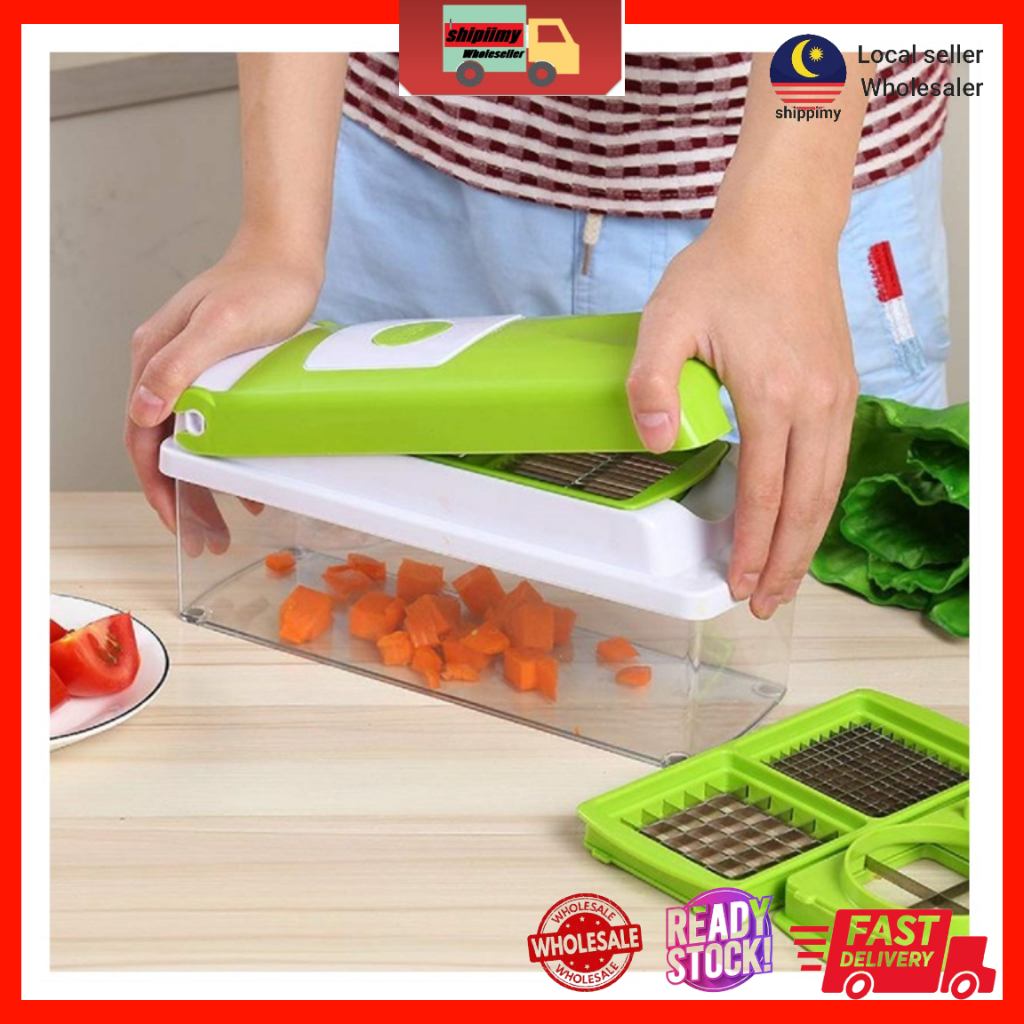 Multifunction Kitchen Knife Blade Chopper Vegetables Fruits Cutter Slicer Peeler Dicer Grater ...
