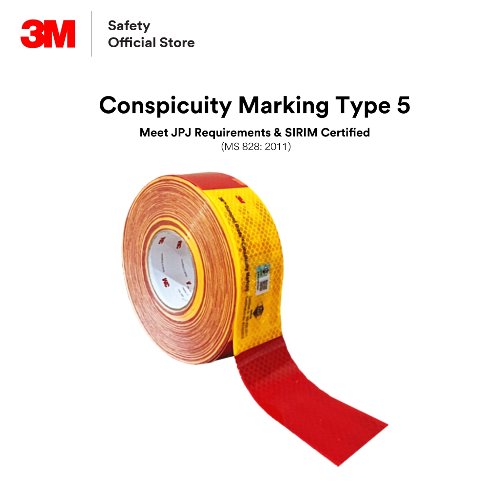 3M™ Conspicuity Lorry Reflective Sticker/ Puspakom Sticker/ Marking ...