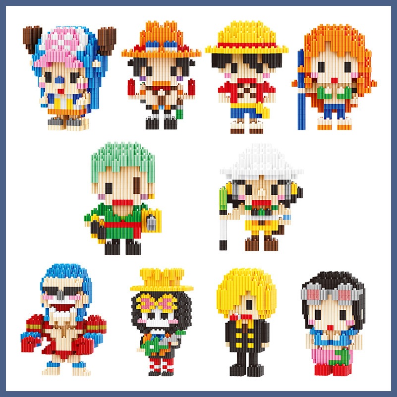 ONE PIECE LINKGO/LECHUAN LEGO DIAMOND CONNECTION BLOCK航海王小颗粒拼装 | Shopee ...