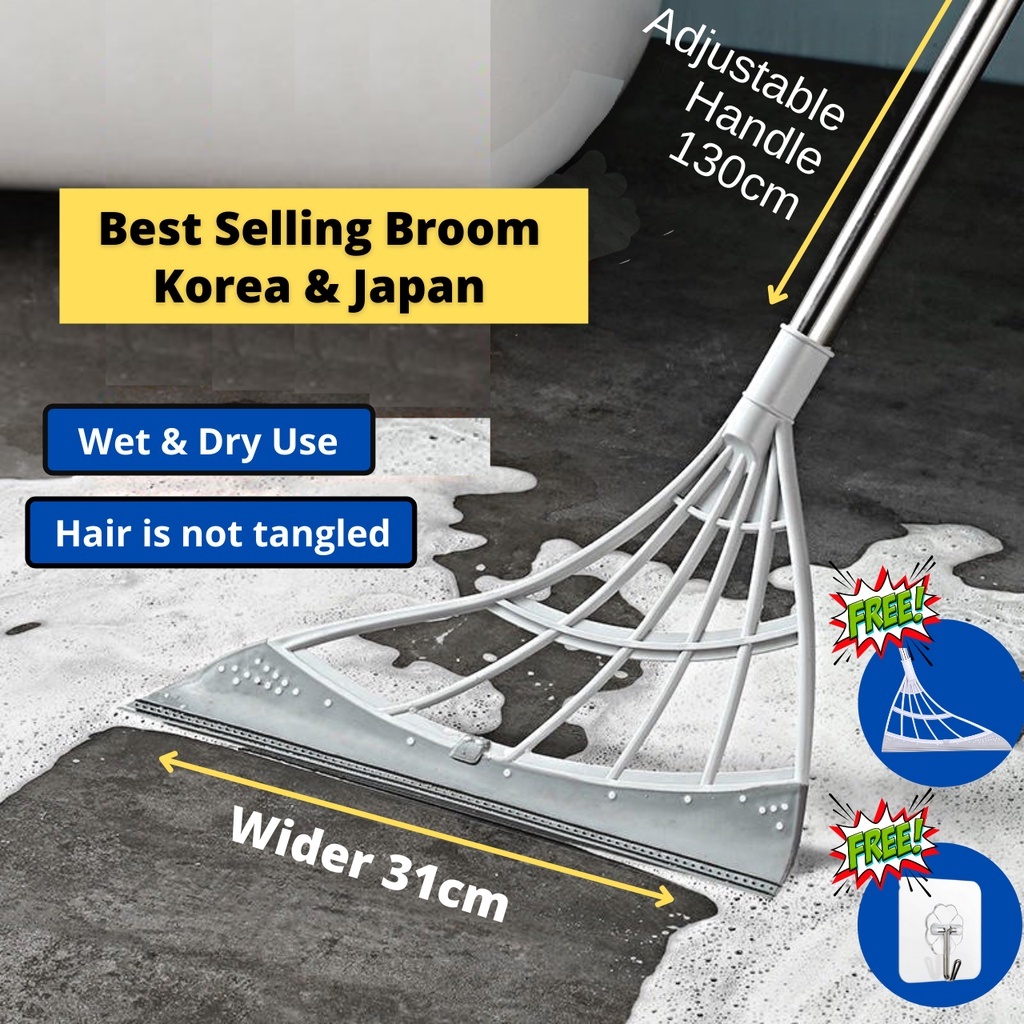 Magic Broom Dry & Wet Floor Cleaning Brushes Multipurpose Magic Sweeper ...