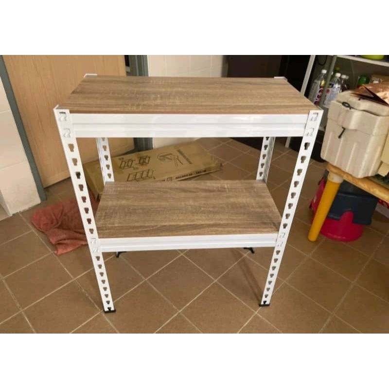 RAK BESI 2 TINGKAT PAPAN LAMINATE/30×60×75CM | Shopee Malaysia