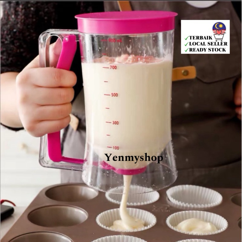 KEK CAKE BATTER DISPENSER CUPCAKE SNAP HELPER MUFFINS DISPENSER MESS ...