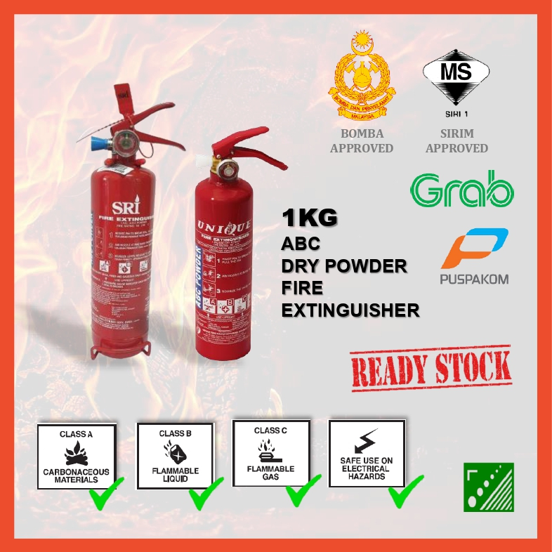 [NEW ITEM] 1KG ABC Dry Powder Fire Extinguisher | Shopee Malaysia