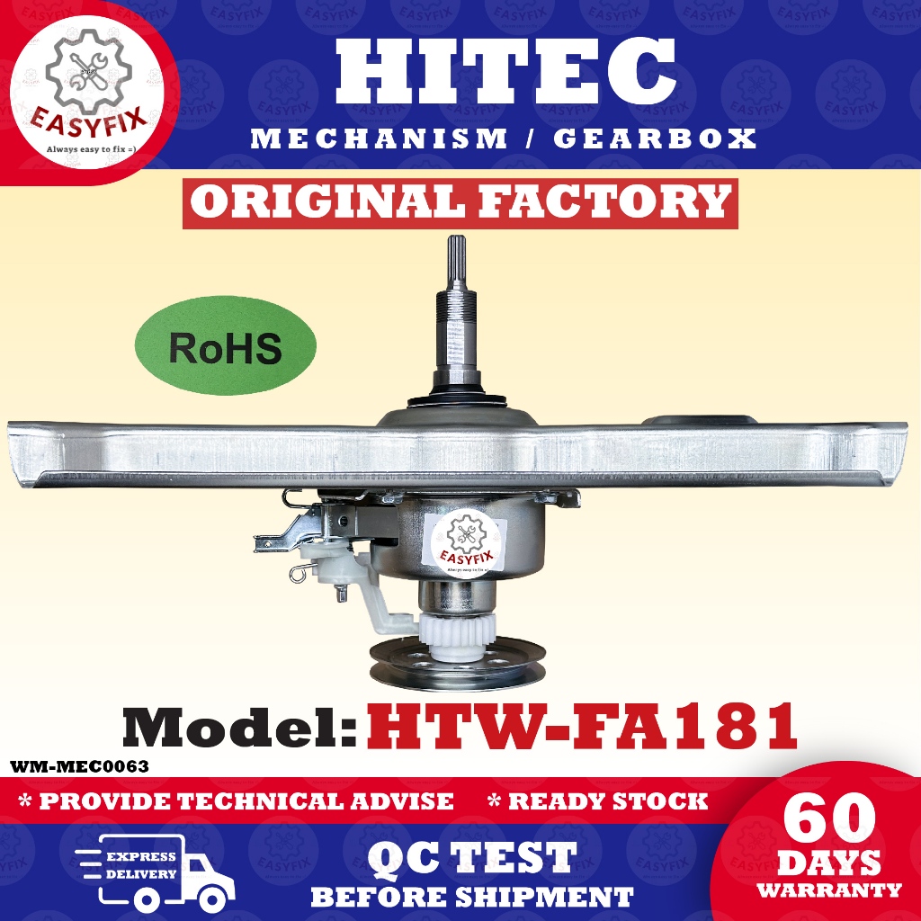 (ORIGINAL FACTORY) HTW-FA181 HITEC WASHING MACHINE MECHANISM (GEARBOX) HTW-181 HTW FA181 HTW181 ...