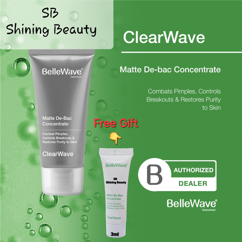 BELLEWAVE Matte De-Bac Concentrate 35ml ( Clearwave )( EXP : 12 / 2028 ...