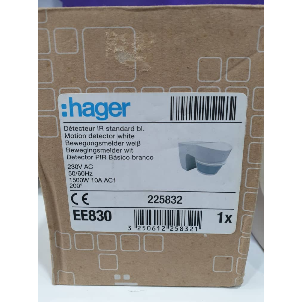 HAGER EE830 MOTION SENSOR DETECTOR 1500W | Shopee Malaysia