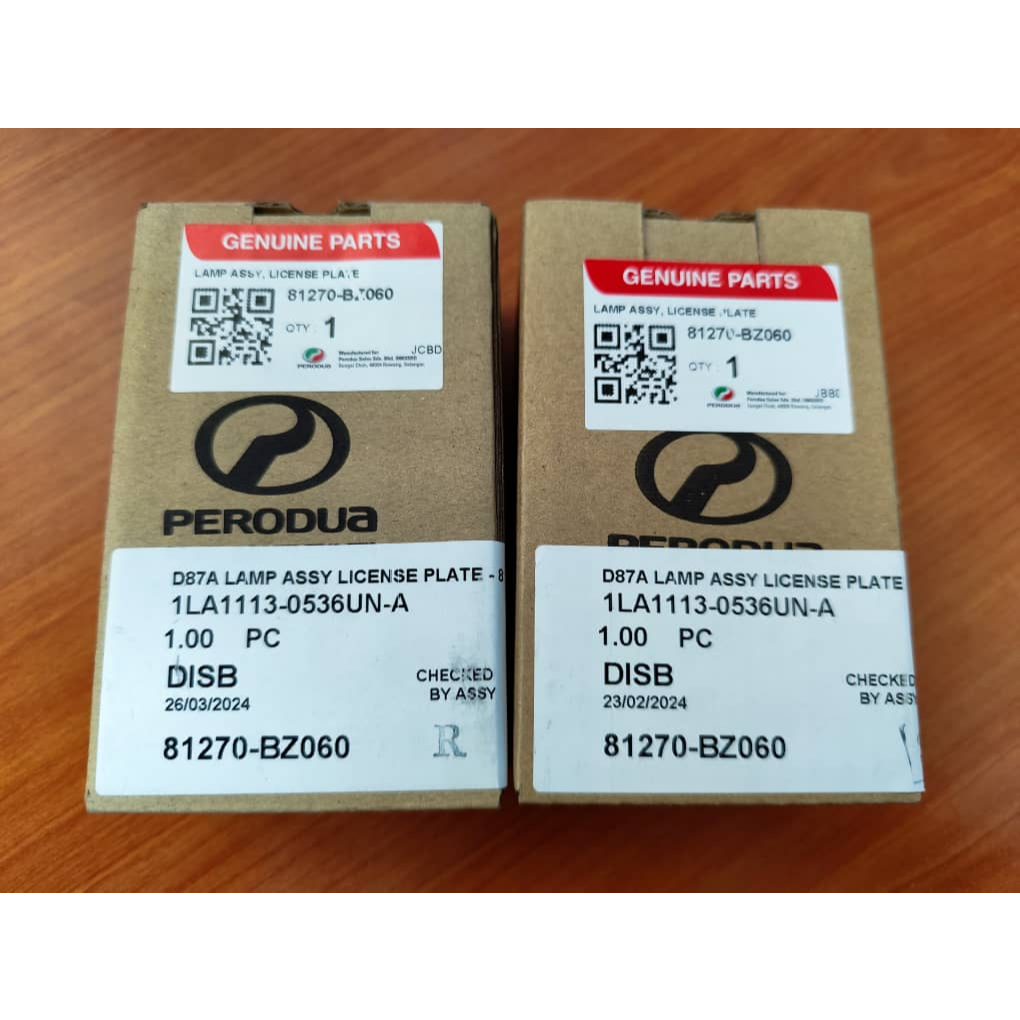 PERODUA MYVI 2017 AXIA ALL MODEL NUMBER PLATE LAMP/81270-BZ060/PERODUA ...