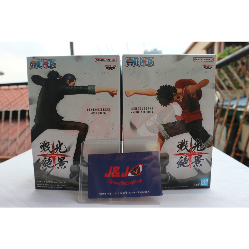 BANPRESTO ONE PIECE SENKOZEKKEI MONKEY D LUFFY & ROB LUCCI SET | Shopee Malaysia