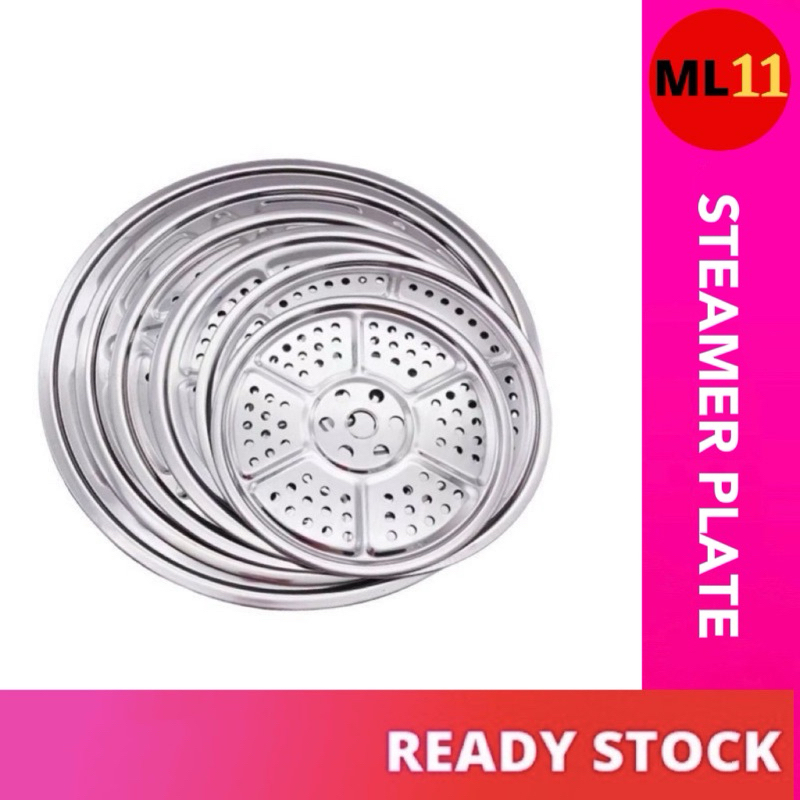 Stainless Steel Steamer Plate / Steaming Tray / Hidangan Kukus (37cm ...
