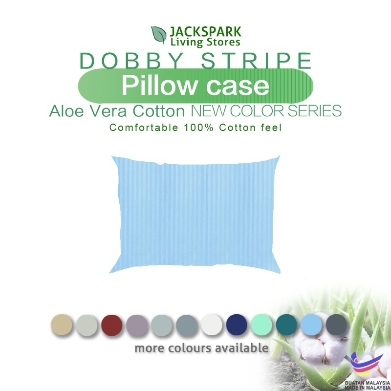 Dobby Stripe luxury plain Premium / Sarung Bantal Aloe Cotton Plain ...