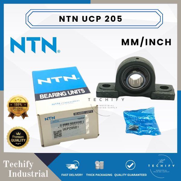 NTN UCP 205 / 205-100 D1 PILLOW BLOCK BEARING 100% ORIGINAL MADE IN JAPAN ID 25mm / 1 inch (25 ...