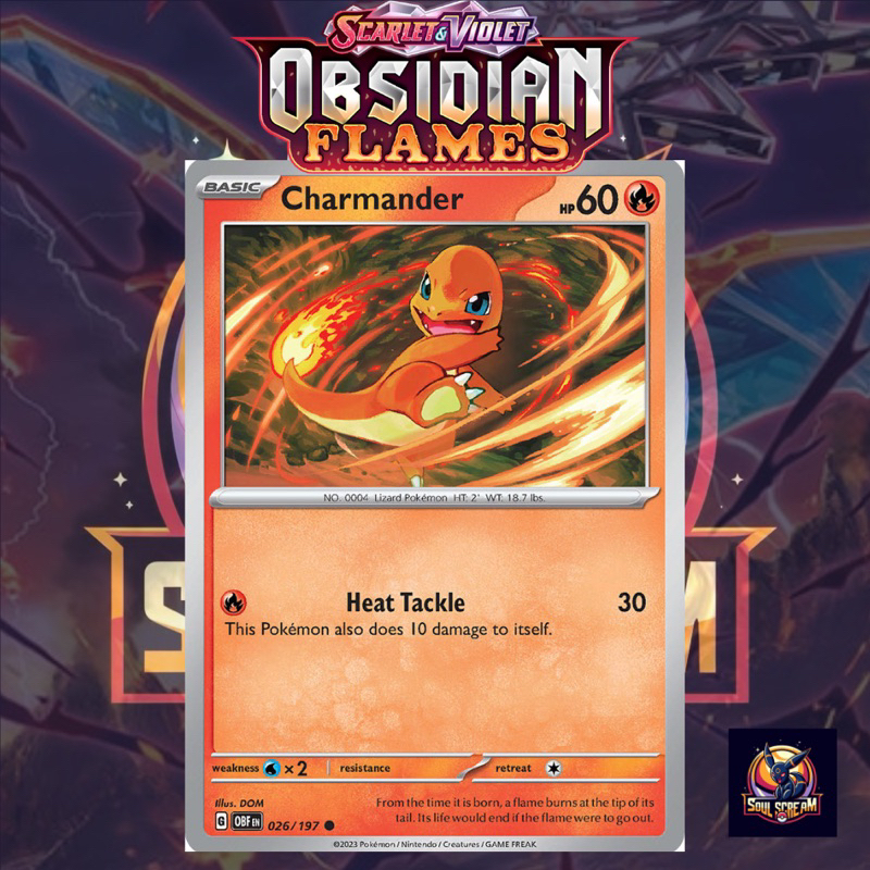 Pokemon TCG Charmander Obsidian Flames | Shopee Malaysia