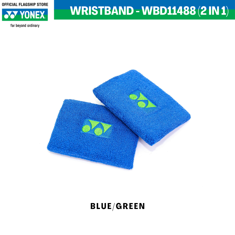 Yonex Wristband - 11488 (2 IN 1)|Gelang Tangan WBD11488 (2 in 1 ...