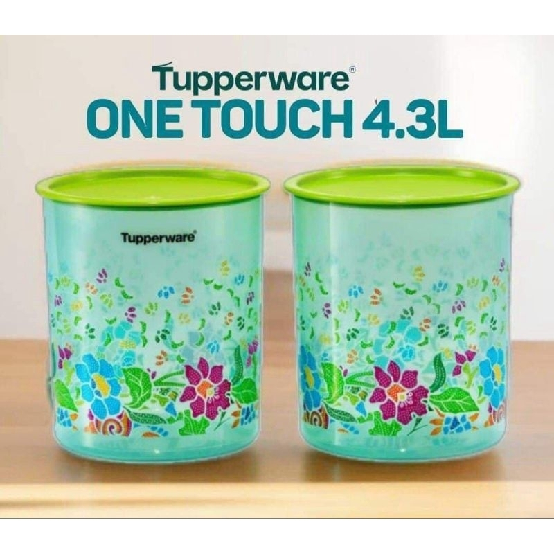 Tupperware One Touch OT Canister Large 4.3L Airtight & Water Tight Food Container | Shopee Malaysia