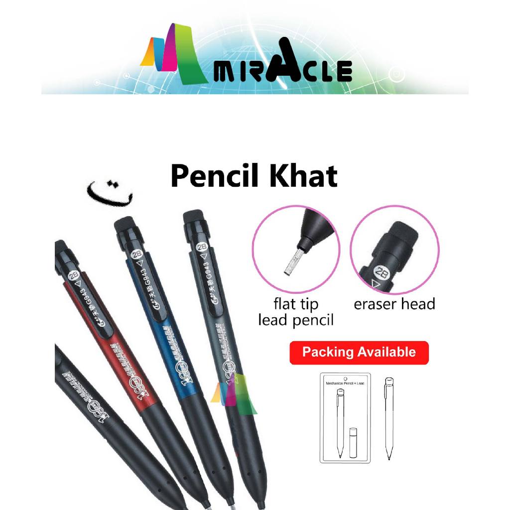 G943 Pensil Khat / Mechanical Pencil / Calligraphy Khat / Pencil Tulis ...