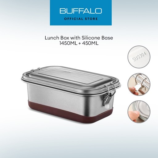 [Buffalo Official Store] Buffalo SUS 304 Lunch Box SP166 | Shopee Malaysia